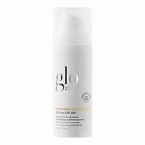 Glo Skin Beauty Oil Free SPF 40+ Hyaluronic Acid Infused All Mineral Sunscreen - Protect Against Sun Damage & Aging Environmental Skin Stressors - Weightless, Invisible Finish