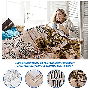 welltop Personalized Flannel Blanket to My Wife Gift from Husband, Ultra Soft Flannel Fleece Blankets Christmas Birthday Valentine's Day Wedding Anniversary Throw Blanket Fits Couch Sofa Bed (59x79in)