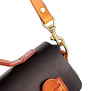 OLD TREND Genuine Leather Aster Mini Satchel Bag (Black)