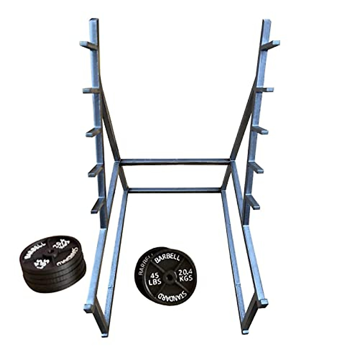 Barbell Holder Pen Organizer, New Squat Rack Decorations with Weights and Barbells, Creative Squat Rack Shape Pencil Stand, Stationery Container for School Supplies