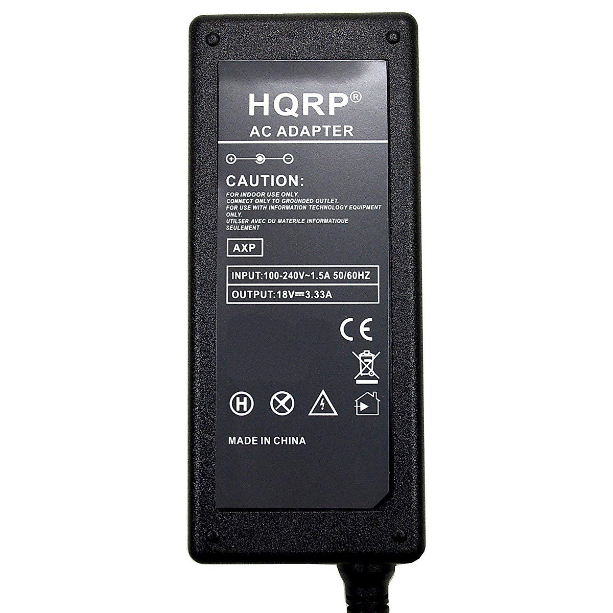 HQRP AC Adapter Compatible with Dr. Dre Beatbox Portable Bluetooth Speaker BSC60-180333 Power Supply Cord Adaptor BT-SP-BBXUSB + Euro Plug Adapter