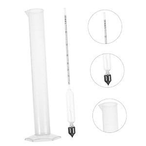 PRETYZOOM 1 Set Wine Making Kit Hydrometer for Wine Making Compact Measuring Tube Reusable Hydrometer Professional Measuring Tube Beverages Tester Meter Convenient Alcohol Meter Glass
