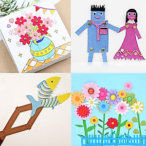 Penta Angel Mini Brads 100Pcs Assorted Colors Paper Fasteners Round Brass Metal Pastel Brads for Scrapbooking Crafts DIY Projects, 8x12mm (8x12 mm)