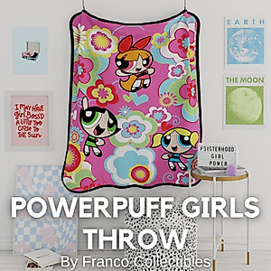Franco Power Puff Girls Bedding Super Soft Micro Raschel Throw, 46 in x 60 in, (Official Licensed Power Puff Girls Product) Collectibles