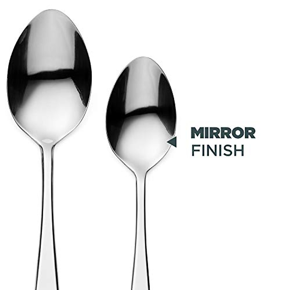 Godinger Silverware Set, Flatware Sets, Mirrored Stainless Steel Cutlery Set, Spoons Forks Knives, 20 Piece Set, Service for 4