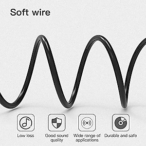 RCA to 1/4 Cable, 2 Pack 3 Feet Dual 1/4" 6.35mm TS Male to Dual RCA Stereo Interconnect Cable RFAdapter for Mixer, Audio, Amplifier, Microphone, and Camera, etc
