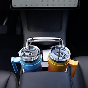 BJPKPK 20 oz Tumbler With Handle And Straw Stainless Steel Insulated Tumbler Cups With Lids,Ocean Dream