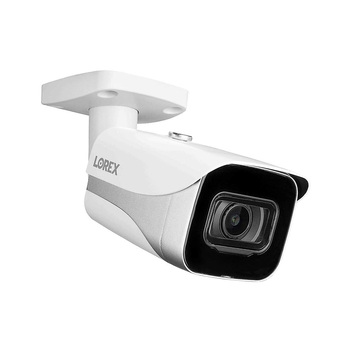 Lorex Indoor/Outdoor 4K Ultra HD Smart IP Security Add-On Metal Bullet Camera, 2.8mm, 130ft IR Night Vision, Color Night Vision