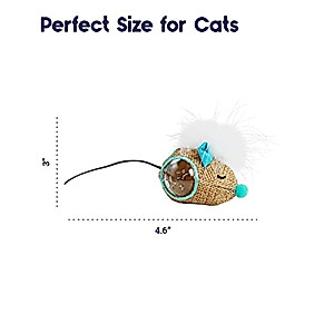 Catstages Mousin' Around Hide 'N Treat Cat Toy - 3 Pack - Treat Dispenser Cat Toy