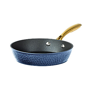 Granitestone 10 Inch Non Stick Frying Pans Nonstick Frying Pan Skillet Nonstick Pan, Large Non Stick Pan, Induction Pan, Kitchen Pans, Cooking Pan, Ceramic Pan for Cooking, Dishwasher Safe, Navy Blue