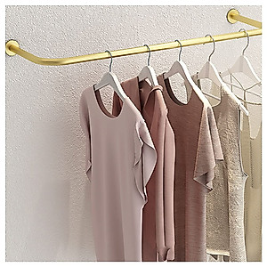 VejiA Clothing Rail,Heavy-Duty Commercial Grade Clothes Rail,Clothing Store Display Rack,Wall-Mounted Hanger Clothing Garment Stor