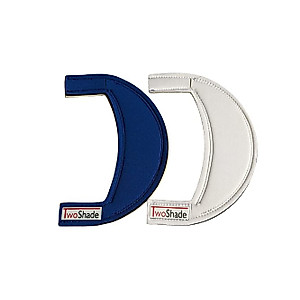 TwoShade Strapless Reversible Sun Visor Golf Tennis Beach Hat Mens Womens Two Shade Blue/White