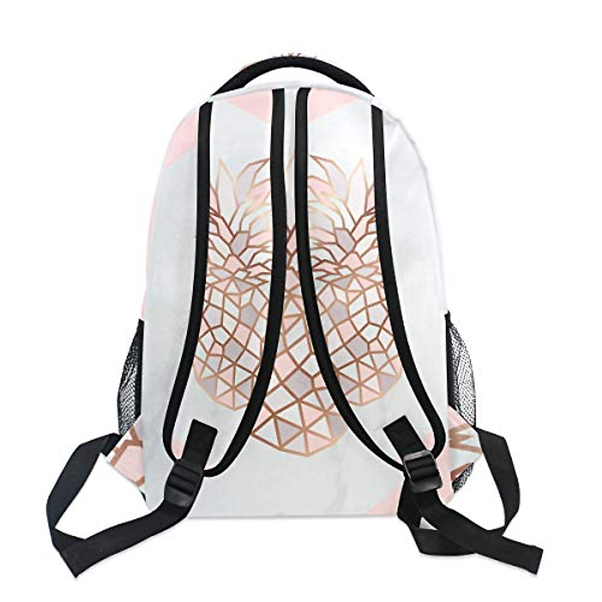 ALAZA Pineapple Marble Large Backpack Laptop School Bag with Multiple Pockets