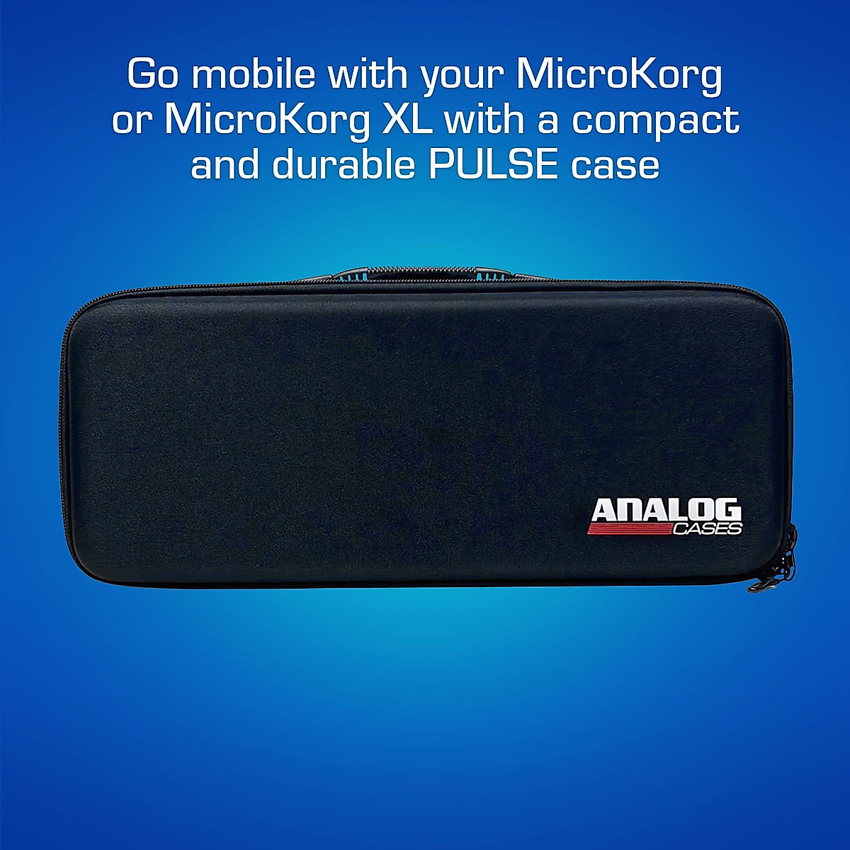ANALOG CASES Korg MicroKorg/MicroKorg 2 / MicroKorg XL+ Case - Custom-Fitted Compact PULSE Hard Case for Travel