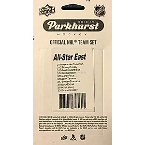 2018 2019 Upper Deck PARKHURST NHL Hockey Eastern Division All-Star Series 10 Card Set Featuring Alexander Ovechkin, Sidney Crosby, Auston Matthews, Steven Stamkos and 6 Other Players