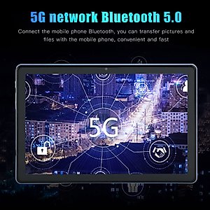 MAVIS LAVEN Callable Tablet, Dual Band Tab with 10-Core 5G WiFi Processor for Home (US Plug)