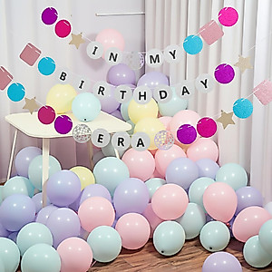 In My Birthday Era Banner 38Pcs Friendship Bracelet Birthday Banner Glitter Birthday Décor Birth-Tay Concert Tour Decorations Music Fans Birthday Party Decorations Era Party Favors Disco Prom Supplies