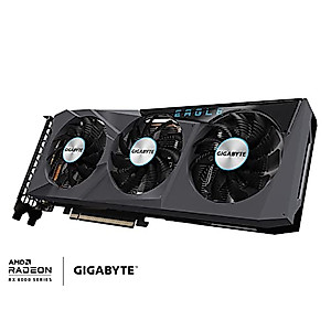 Gigabyte Radeon RX 6650 XT Eagle 8G Graphics Card, WINDFORCE 3X Cooling System, 8GB 128-bit GDDR6, GV-R665XTEAGLE-8GD Video Card