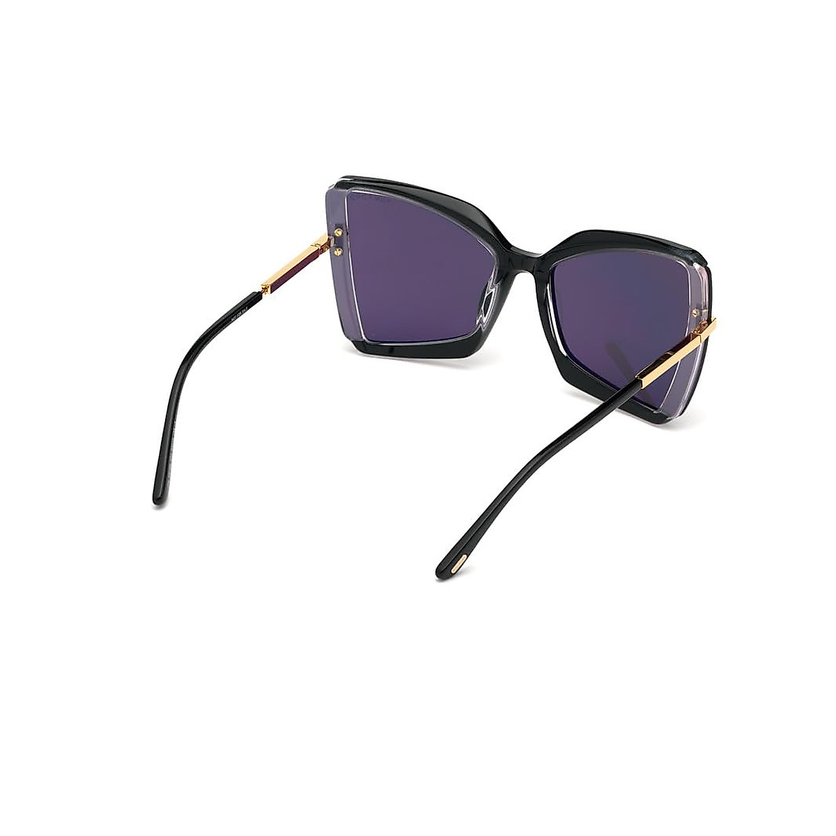 Tom Ford FT0766 03A Black FT0766 Butterfly Sunglasses Lens Category 3 Size 63mm