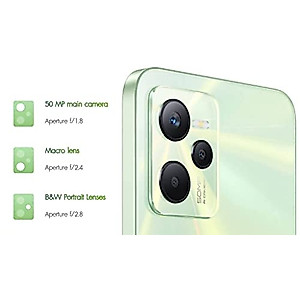 Realme C35 128GB 4GB RAM Factory Unlocked (GSM Only | No CDMA - not Compatible with Verizon/Sprint) | Bundle w/Fast Car Charger - Glowing Green