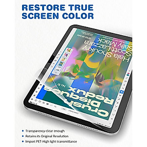 2 PACK Paper Screen Protector for iPad 11th Gen (A16)2025/10th Generation 2022(10.9 Inch), XIRON Matte PET Film for iPad 10.9-inch (10th generation), Write and Draw Like on Paper, Anti-GlareA & Anti-Scratch