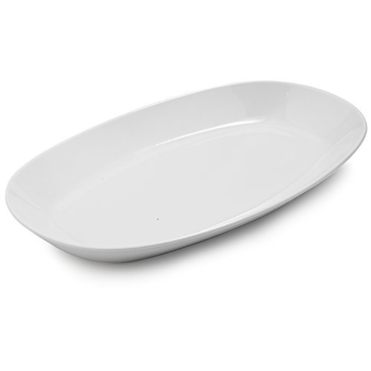 Sur La Table Coupe Porcelain Serve Platter, Large, White