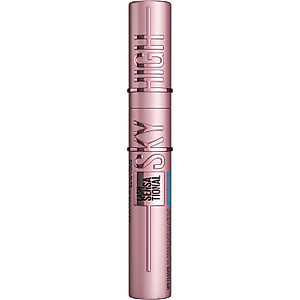 Maybelline Lash Sensational Sky High Waterproof Mascara Makeup, Volumizing, Lengthening, Defining, Curling, Multiplying, Buildable Formula, Very Black, 1 Count