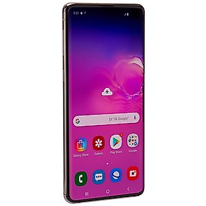 SAM Galaxy S10 Smartphone SM G973F, 4G, International Version (No US Warranty), 128GB 8GB RAM, Prism Black - Unlocked