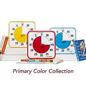 Time Timer 8 Inch Learning Center Classroom Set — 60 Minute Visual Timer for Kids with Dry Erase Activity Cards for Kids Classroom, Learning Centers and Teachers Desk Clock, Primary (3-Pack)