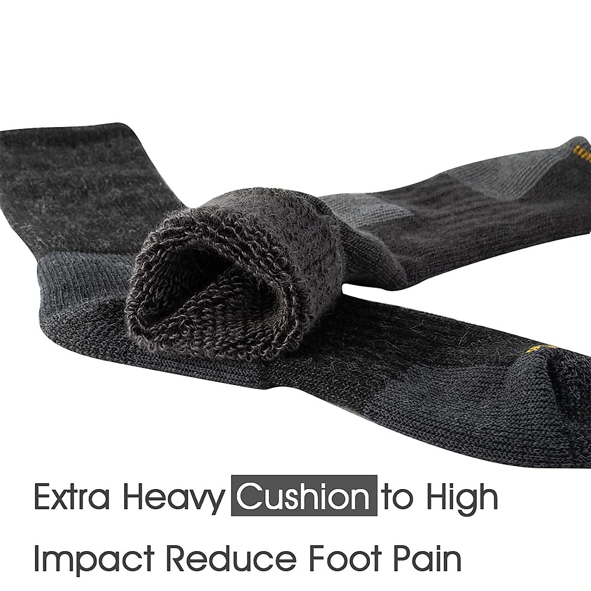 KAVANYISO Merino Wool Socks for Men Hiking Thermal Winter Crew Socks Boot Socks