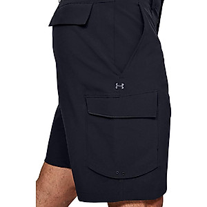 Under Armour Mantra Cargo Shorts, Black/Pitch Gray, 30