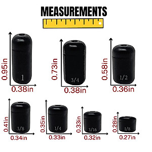 Reaction Tackle Tungsten Barrel Weights - 1/8oz-black