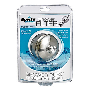 Sprite Industries Universal Shower Filter in Brushed Nickel