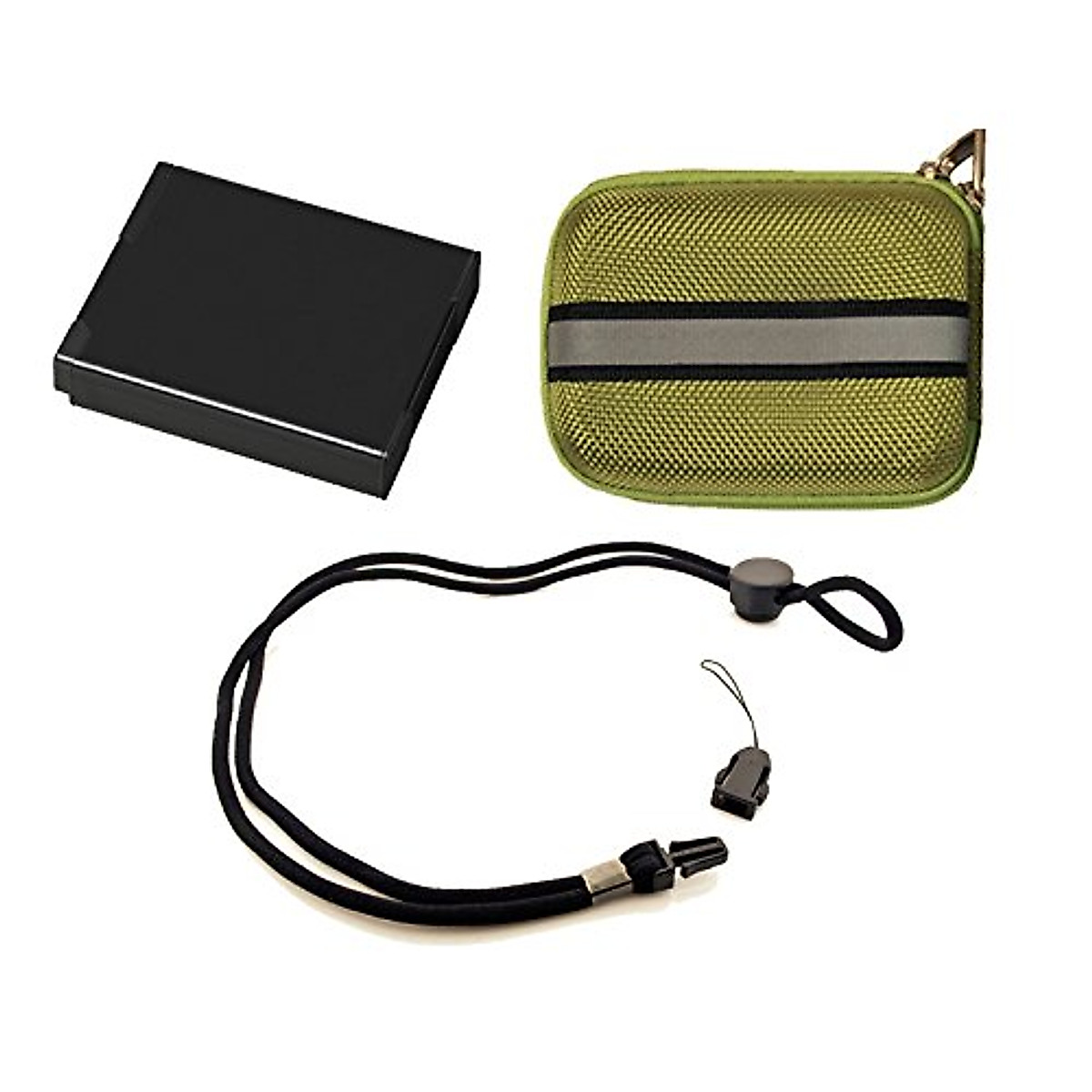 Stuff I Need Package for Olympus Stylus SZ-11 Digital Camera - Includes: Li-50B High Capacity Replacement Battery + Deluxe Hard Shell Padded Case + Neck Strap