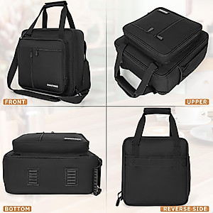 OUUTMEE Coffee Maker Carrying Bag Compatible with Keurig K-Mini or K-Mini Plus, Single Serve Coffee Brewer Portable Storage Bag with Extra Pockets, Storage Tote Case With Multiple Pockets for K-Cup