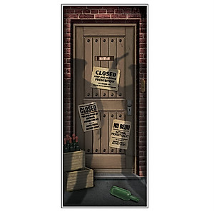 Beistle Speakeasy Plastic Door Cover- 1 pc