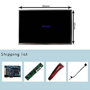 VSDISPLAY 10.1" 10.1 Inch B101EW05/LP101WX1-SLP2 1280X800 LCD Screen with HD-MI LCD Controller Board VS-TY2660H-V1