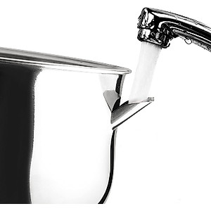 Ibili Stainless Steel All in One Piece Double Boiler Pot Including Lid - Double-Walled with Built in Space to Insert Water for Melting Chocolate, Candy and Candle Making, 1.05 quart Capacity (Sliver)