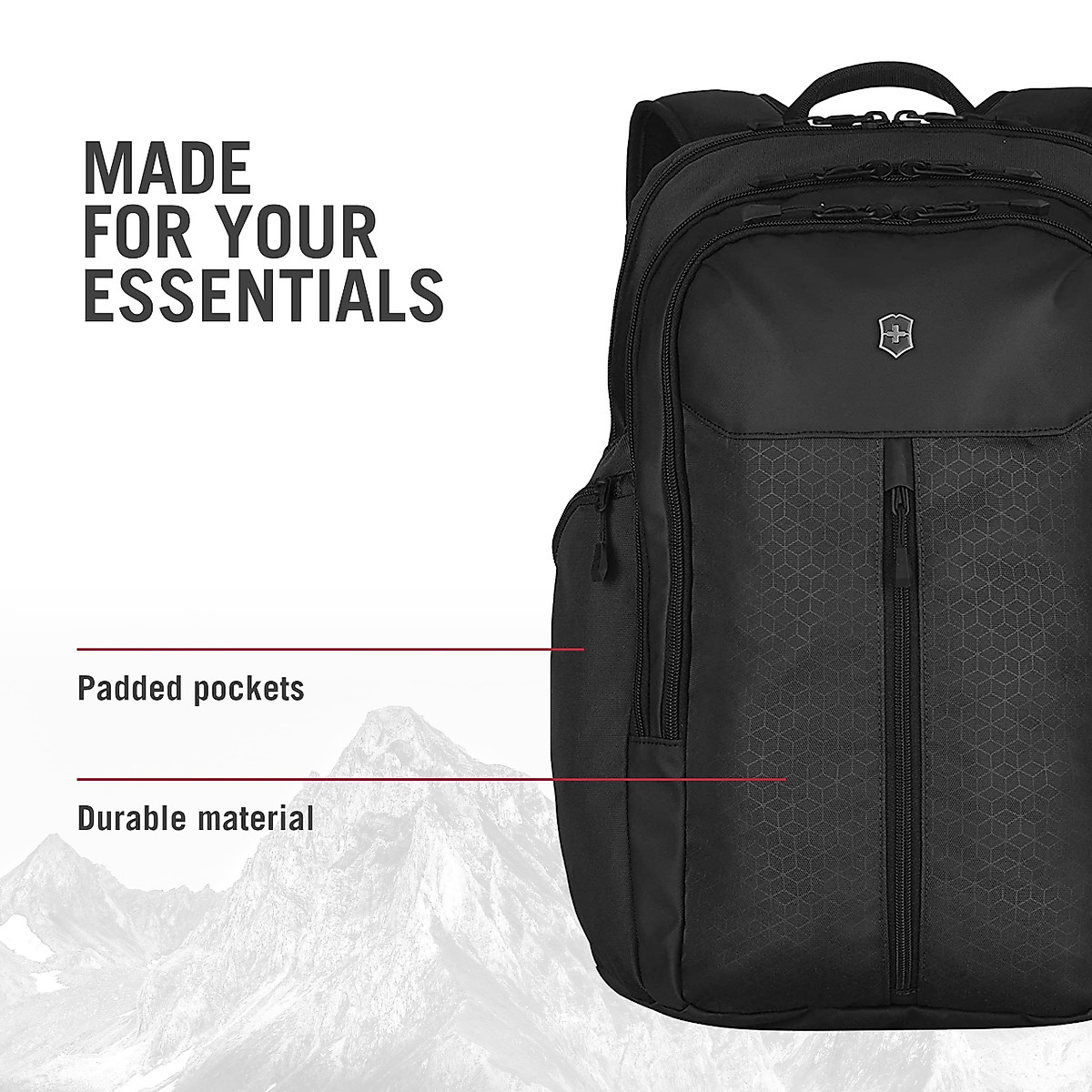 Victorinox Altmont Original Vertical-Zip Laptop Backpack - Travel Backpack for 17" Laptop - Premium Travel Accessory - 24 Liters, Black