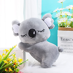13.8 Inch Cute Koala Stuffed Animal Creative Koala Plush Pillow Stuffed Koala Bear Soft Koala Plush Koala Bear Plush Toy Clever Boy's and Girl's Room Decor, Koala Gifts for Boys Girls