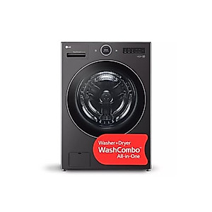 LG WM6998HBA Ventless Washer/Dryer Combo LG WashCombo All-in-One 5.0 cu. ft. Mega Capacity with Inverter HeatPump Technology and Direct Drive Motor