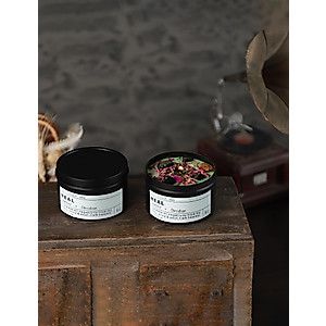 Obsidian Crystal Stone Energy Candle, Good Aura Health Protection, Baltic Amber Chakra Magic Vegetarian Affirmation Gift.(HEAL)