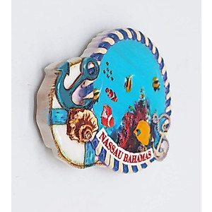 Nassau Bahamas 3D Fridge Magnet Souvenir Gift,Home & Kitchen Decoration Magnetic Sticker,Nassau Bahamas Refrigerator Magnet Collection