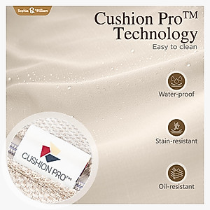 Sophia & William Cast Aluminum Patio Bar Chairs Set of 2, Bar Height Swivel Outdoor Bar Stools Chairs, Counter Height Outdoor Barstools, Brown, Load Capacity: 350 lbs