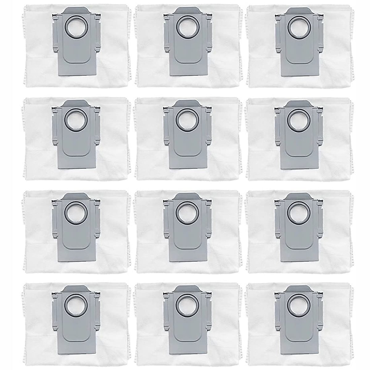 12pcs Replacement Roborock s7 Dust Bag, works with S8 Pro Ultra, S8+, Roborock S7 MaxV Ultra, Roborock Q7 Max+,Roborock Q7+,Roborock Q5+, Roborock s7 Accessories