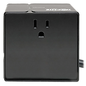 Tripp Lite Safe-IT Cube Surge Protector & Charging, 3-Outlets, 6-USB Ports, 8ft / 2.4M Cord, 50,000 Insurance & Limited Life Manufacturer's Warranty (TLP368CUBEUAM)