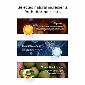 Diamond Edge Marula Oil Volume Nourish Leave-In Detangler Spray Hair | Detangle, Heat Protection | Smoothes Frizzy Hair | Adults & Children Suitable for all types.