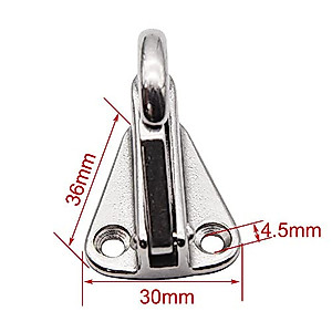 Spring Snap Attach Rope Hook, Stainless Steel 316 Fender Spring Hook Fending Hook Marine Clothes Boat Hardware Accessories (2)