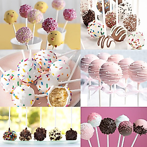 652Pcs Cake Pop Maker Kit Including Cake Pop Sticks and Wrappers, Twist Ties, Cake Pop Roller, Decorating Pen, Candy Foil Wrappers, Cake Pops Bags Supplies for Lollipop, Candies, Chocolates