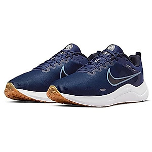 Nike Downshifter 12 Mens Running Trainers DD9293 Sneakers Shoes (UK 10 US 11 EU 45, Midnight Navy Worn Blue 400)
